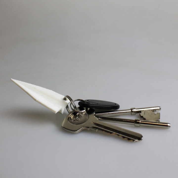 3D Printable Origami Plane Keychain! by Ricardo Salomao