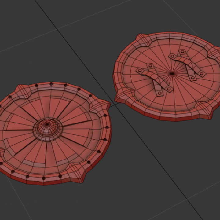 3D Printable Shield_Round by Kai Cheng & His Students