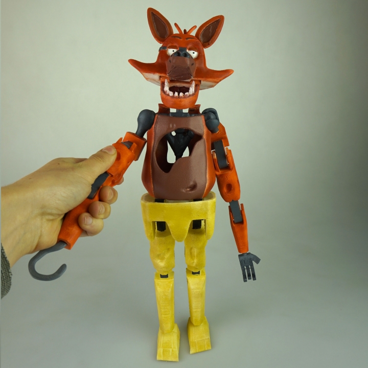 3D Printable Print in Place Character Creation Foxy by Matthew Clarke