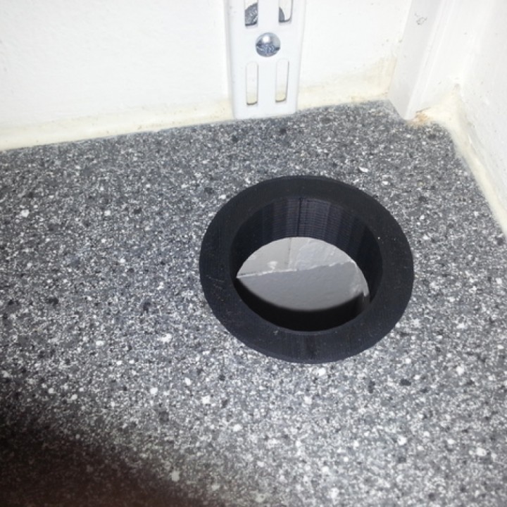 3D Printable table hole cover 40 and 60mm by Stian Fisk