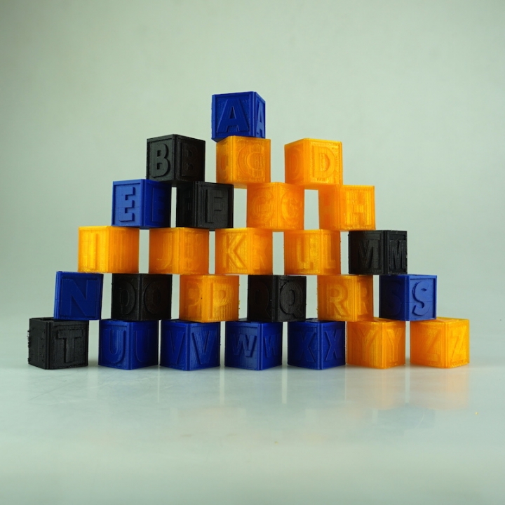 3D Printable Alphabet Blocks by Allen Kruse