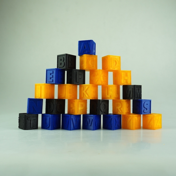 3D Printable Alphabet Blocks by Allen Kruse