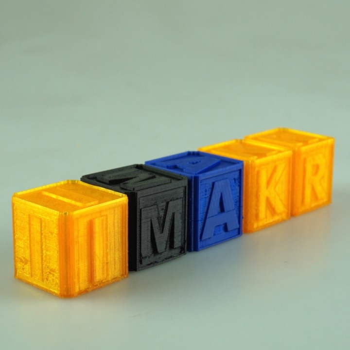 3D Printable Alphabet Blocks by Allen Kruse