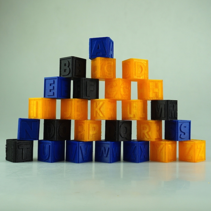3D Printable Alphabet Blocks by Allen Kruse