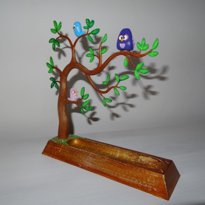 3D Printable jewellery tree by martin blond