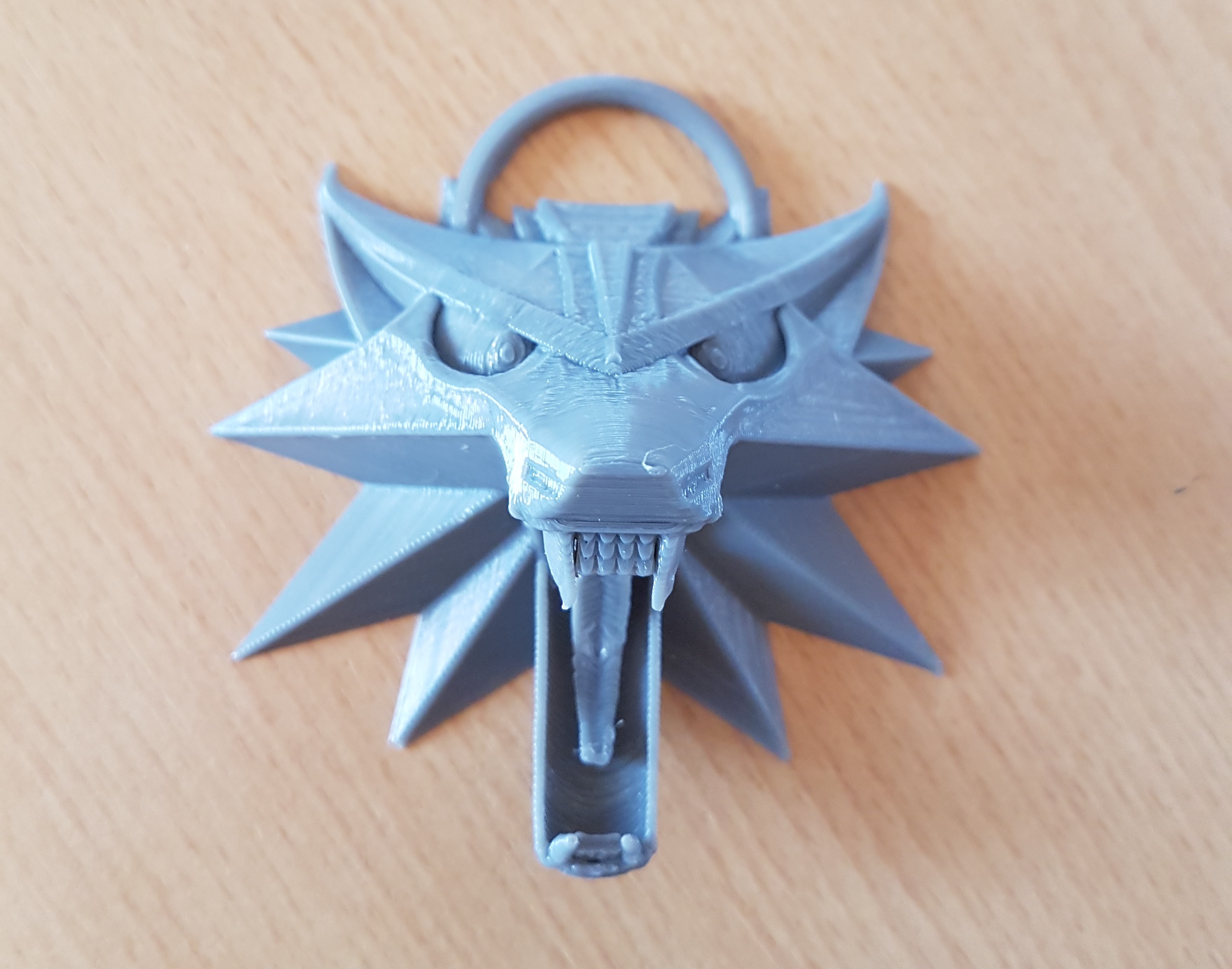 3D Printable The Witcher 3 - Wolf Head Talisman by Lloyd Bolts