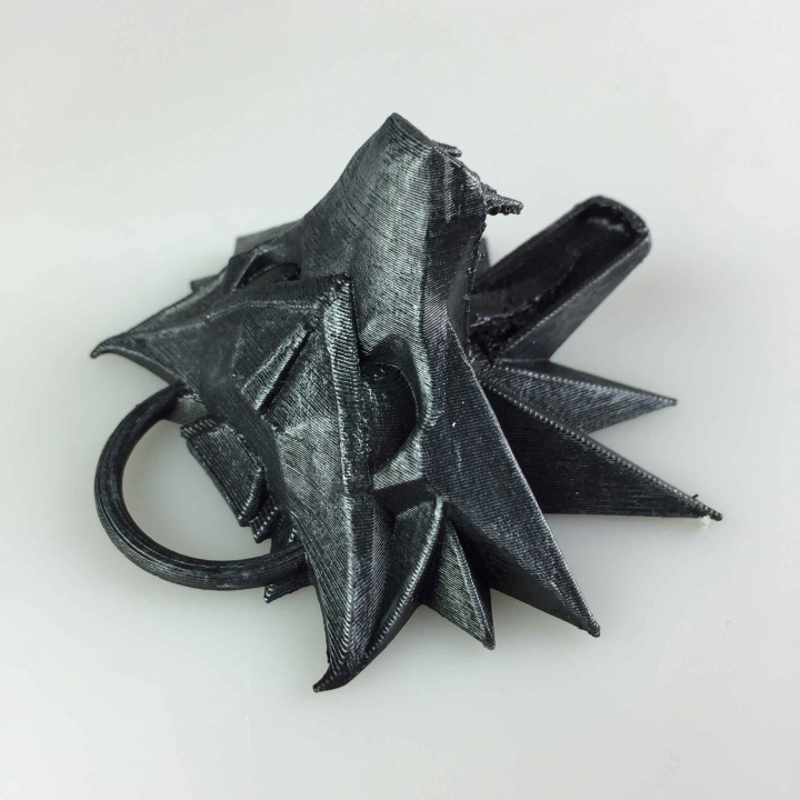 3D Printable The Witcher 3 - Wolf Head Talisman by Lloyd Bolts