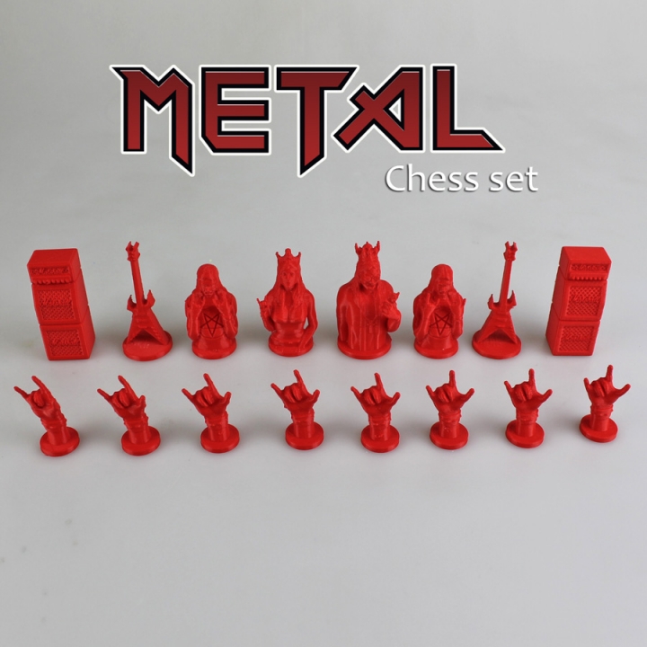 3D Printable Metal Chess Set!!! by 3DNA