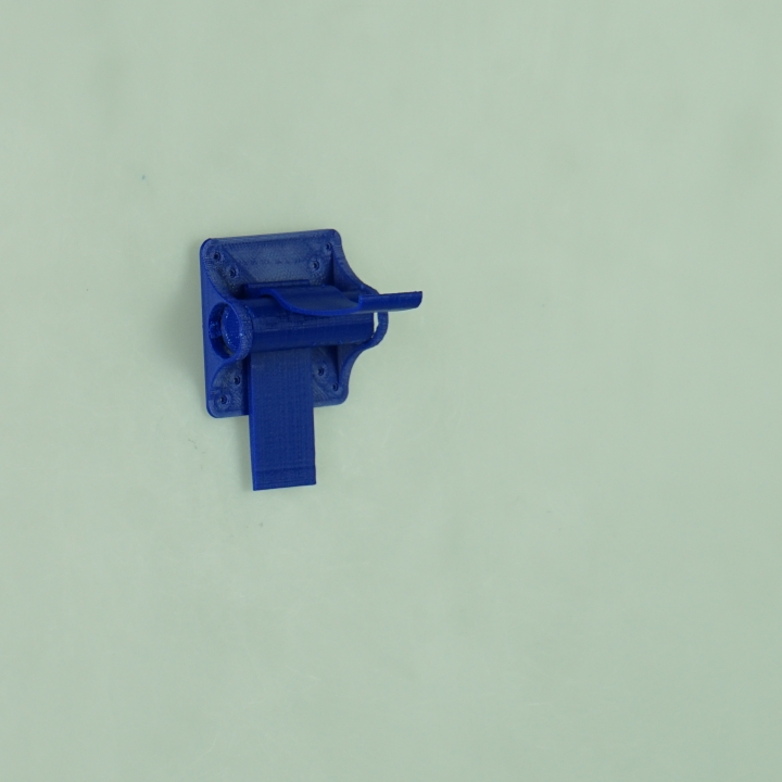 3D Printable Modular Wall Mounted Headphone Rack by Rustin Haase