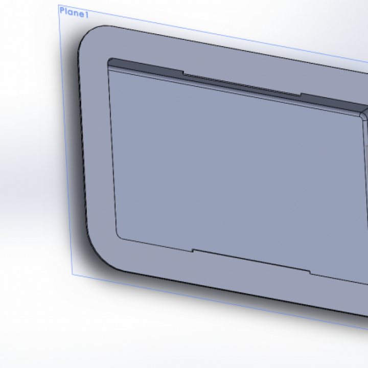 3D Printable 7" android tablet IN-WALL mount by Kyle Fliss