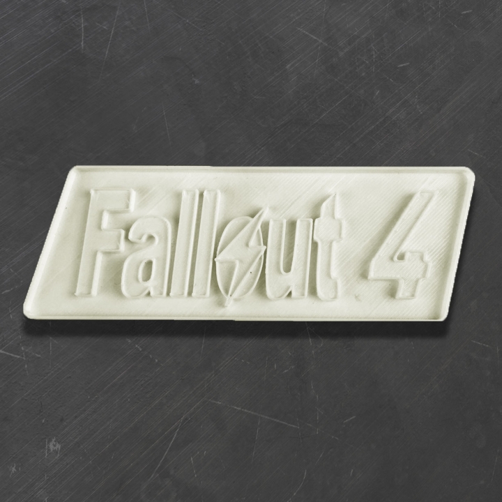 3D Printable Fallout 4 Logo by Simone Fontana