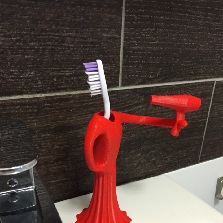 3D Printable Toothbrush holder by Ludovic Detammaecker