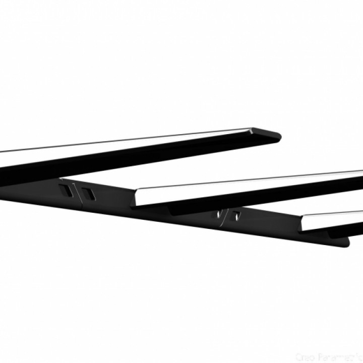 3D Printable RAIL - modular headphone stand by Josh Rummukainen