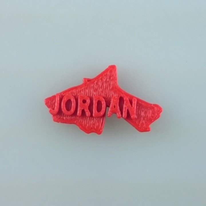3D Printable Map of Jordan by Deepak Devmore