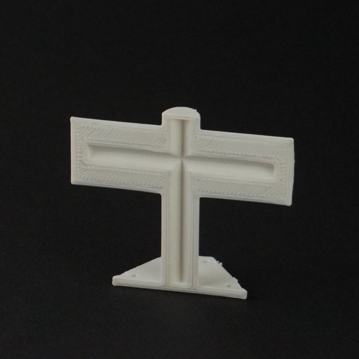 3D Printable Wing-style wall-mounted headphone stand by Kyle Rearick