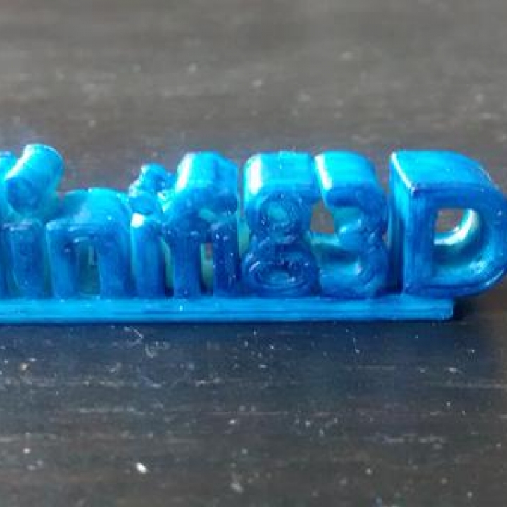 3D Printable Minifig3D Logo by Trevor Wilkinson