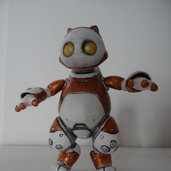 3D Printable robot kitty by martin blond