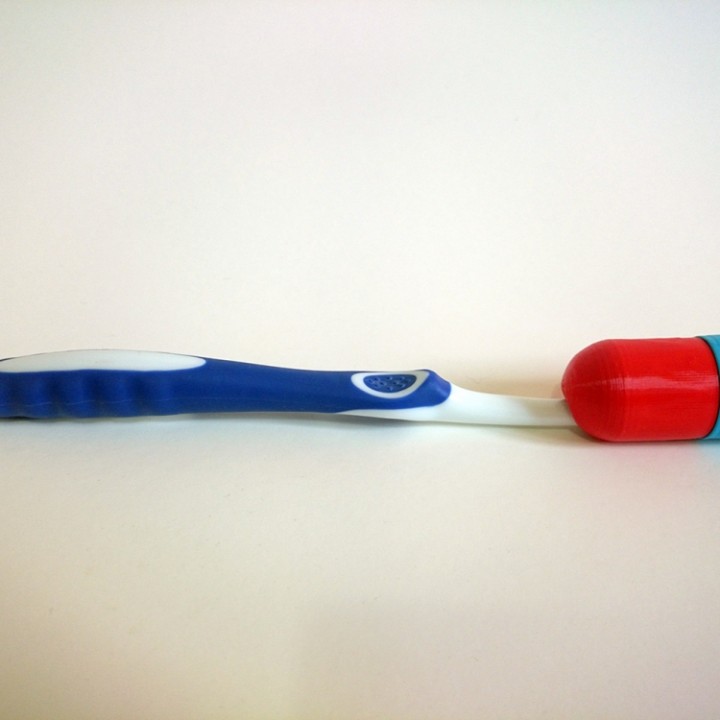 3D Printable Toothbrush Cover by IOxOI
