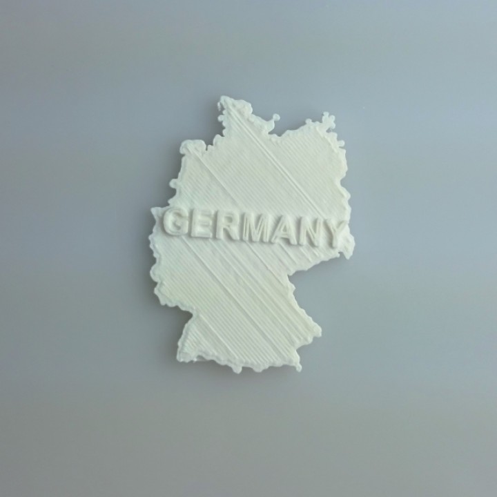 3D Printable Map of Germany by Deepak Devmore