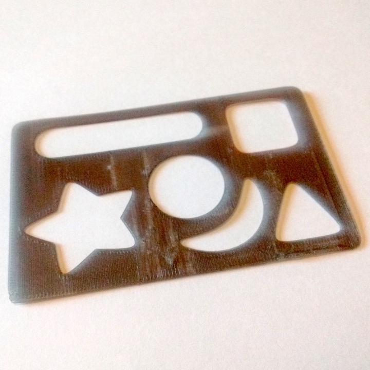 3D Printable Pocket Stencil by Andrew Forster