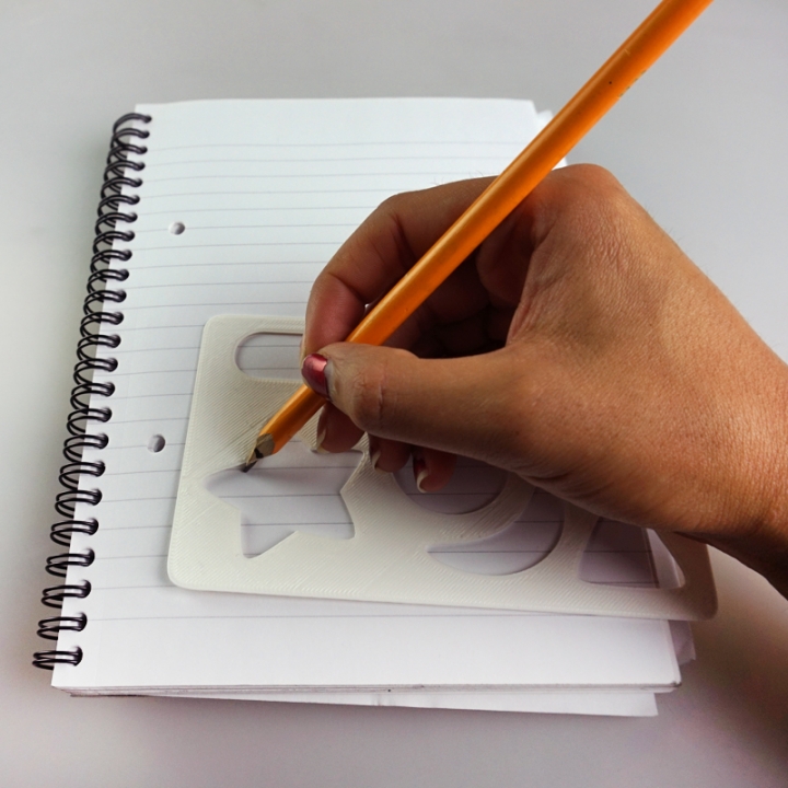 3D Printable Pocket Stencil by Andrew Forster