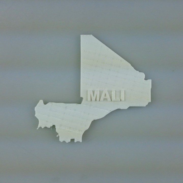 3D Printable Map of Mali by Deepak Devmore
