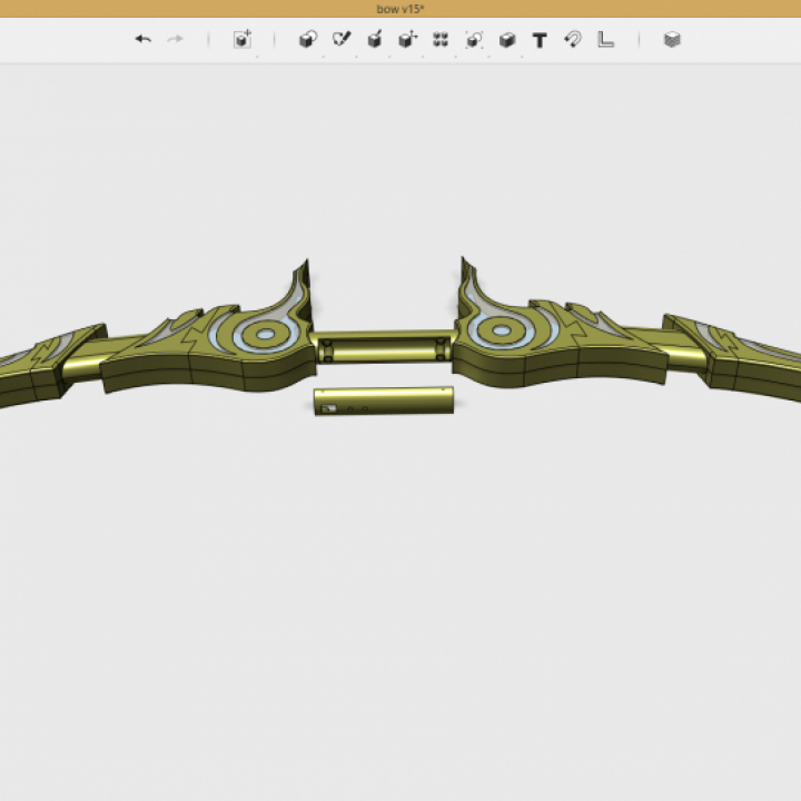 3D Printable Zelda's Bow by Scott Fisher