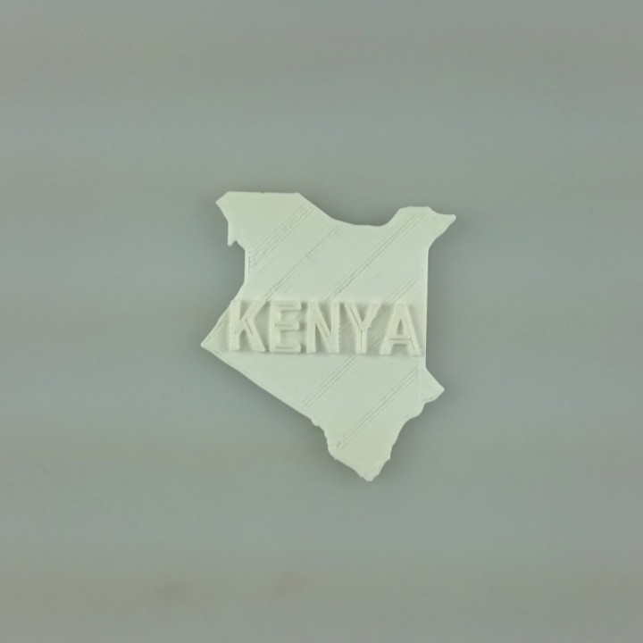 3D Printable Map of Kenya by Deepak Devmore