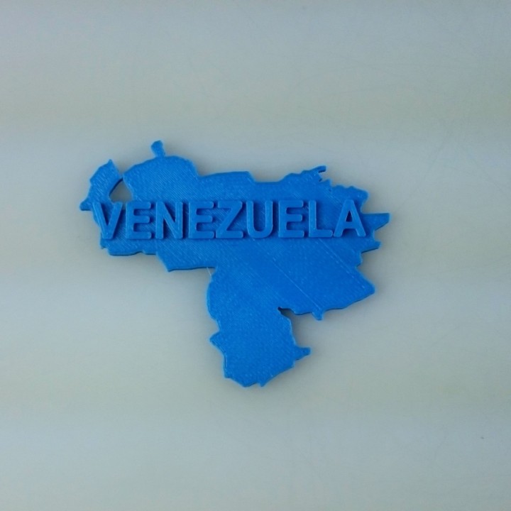 3D Printable Map of Venezuela by Deepak Devmore