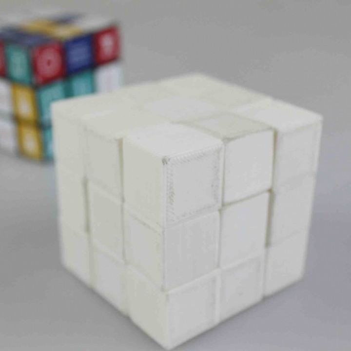 3D Printable 3D printable Rubik's Cube by Kirby Downey