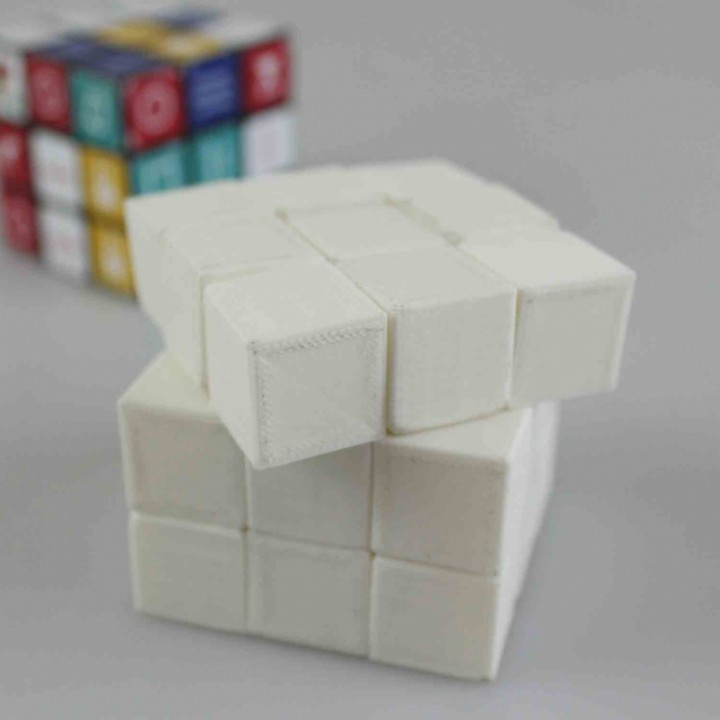 3D Printable 3D printable Rubik's Cube by Kirby Downey