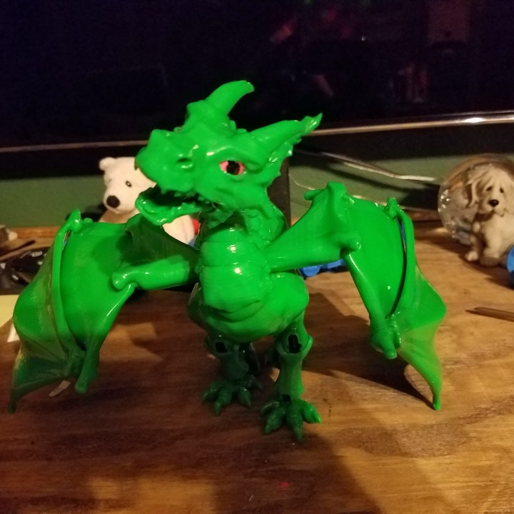 3D Print of "Braq" jointed dragon by MDeHate