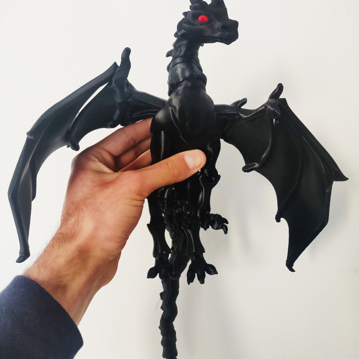 3D Print of "Braq" jointed dragon by ciccioraso