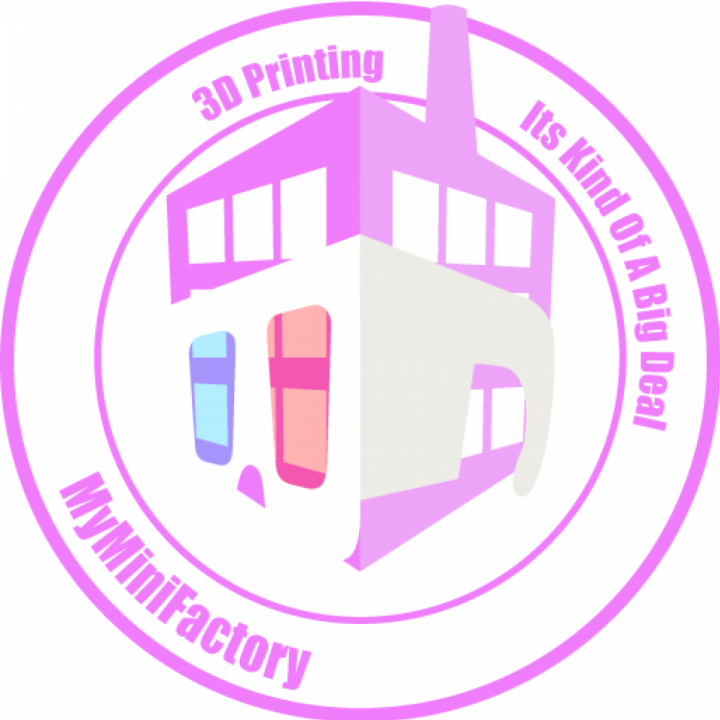 3D Printable MyMiniFactory 3D Logo by Pranav Patel