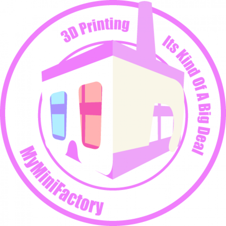 3D Printable MyMiniFactory 3D Logo by Pranav Patel