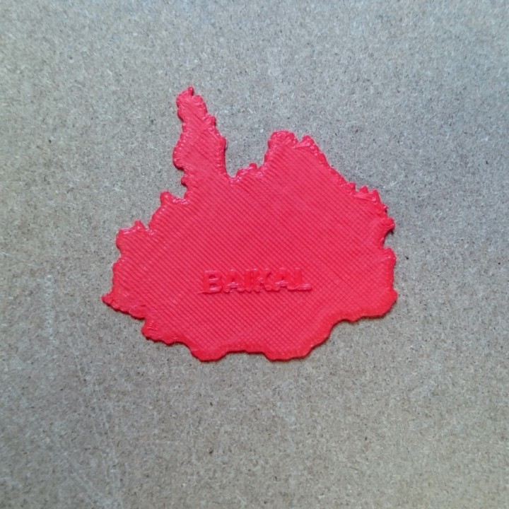 3D Printable Map of Baikal by Deepak Devmore