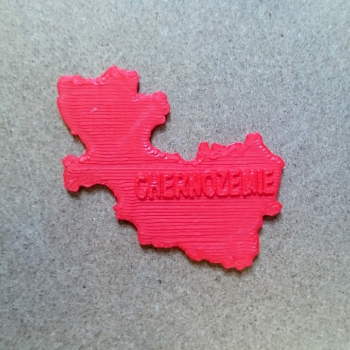 3D Printable Map of Chernozemie by Deepak Devmore