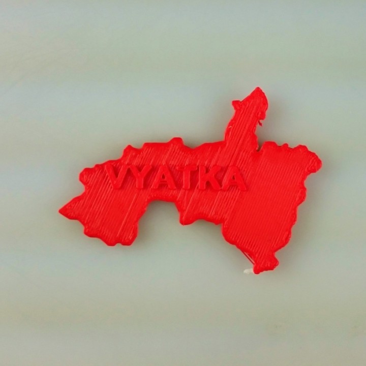 3D Printable Map of Vyatka by Deepak Devmore
