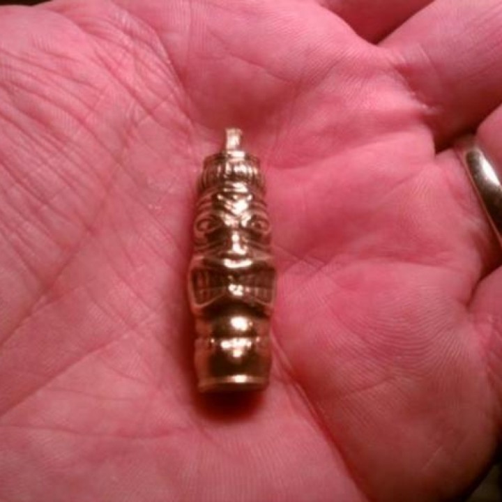 3D Printable Tiki Charm by Matthew Gorton