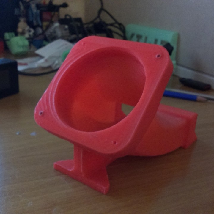 3D Printable Cooling Fan for Laptop (70 mm fan) by Davide Giordano