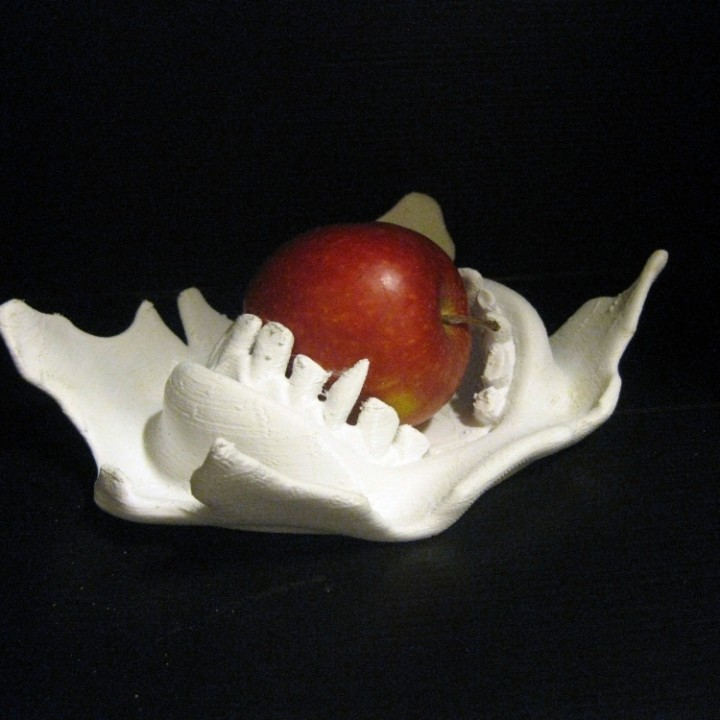 3D Printable Teeth Fruit Bowl by Peter Lemmens