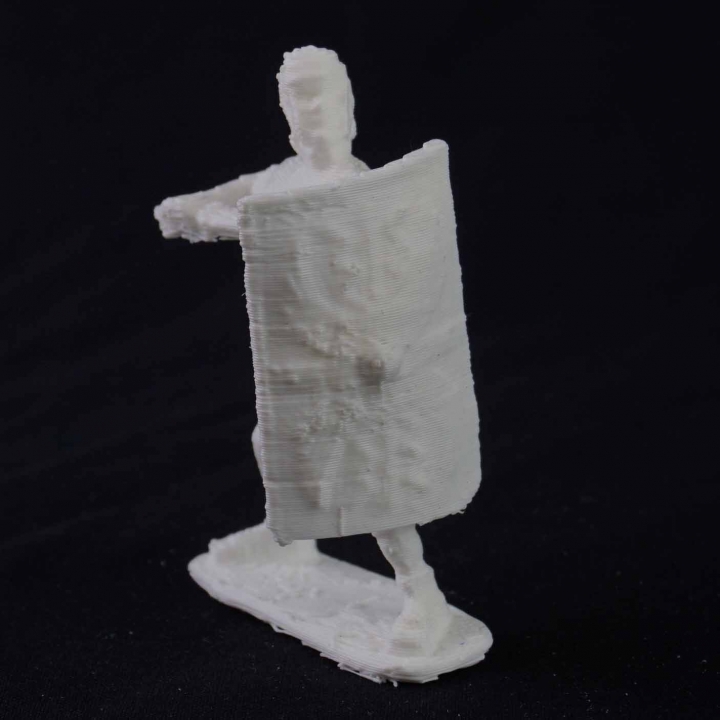 3D Printable soldier shield standing up by Mohammed Suhail