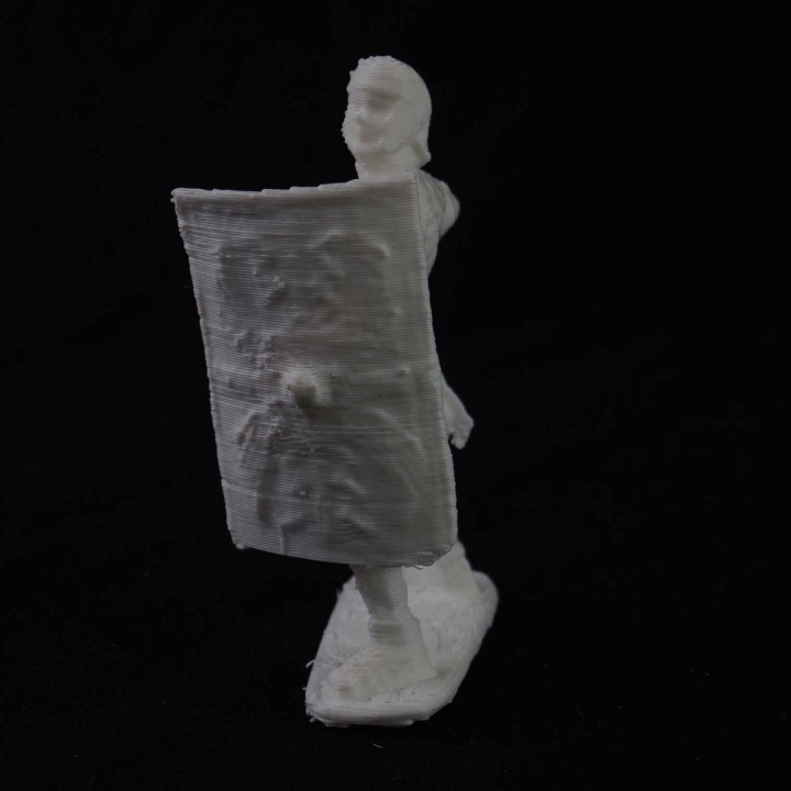 3D Printable soldier shield standing up by Mohammed Suhail