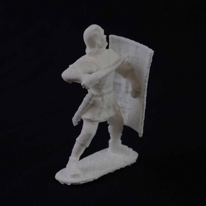 3D Printable soldier shield standing up by Mohammed Suhail