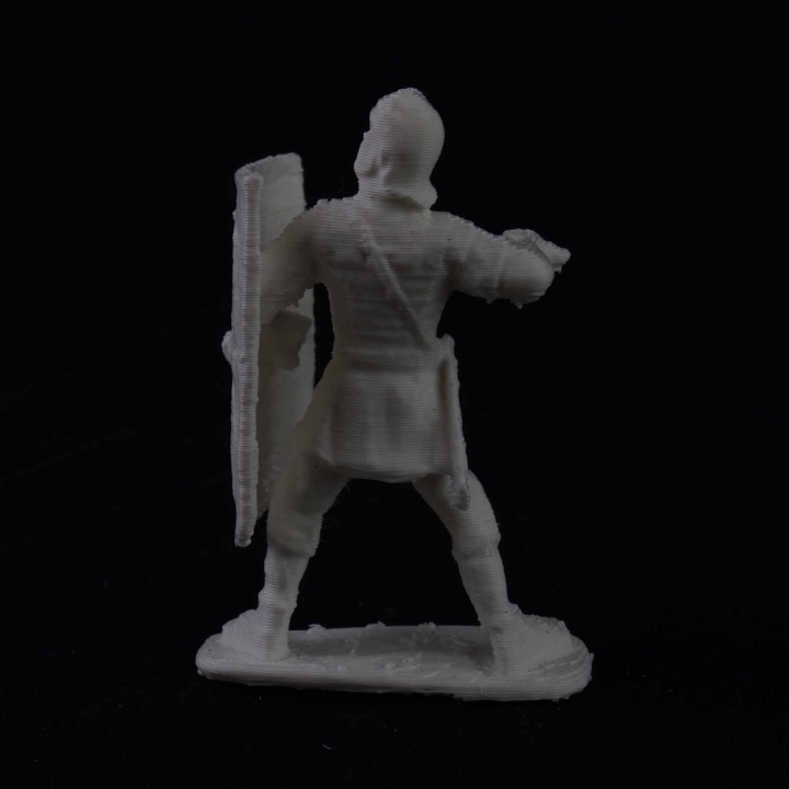 3D Printable soldier shield standing up by Mohammed Suhail