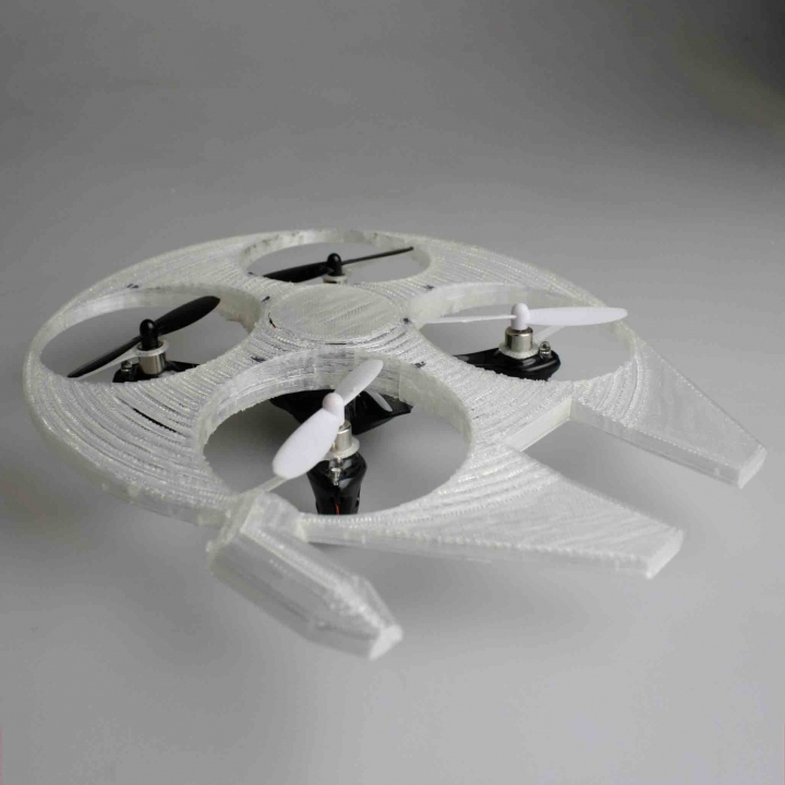 3D Printable Millennium Falcon Drone Shell by Kirby Downey