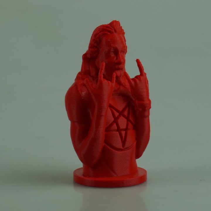 3D Printable Metalhead Einstein by Jared Ramkissoon