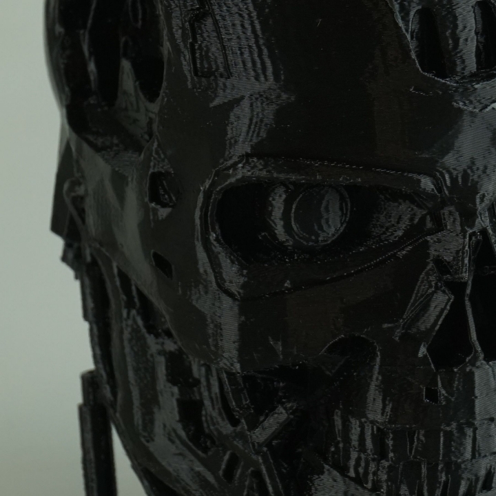 3D Printable T-800 Terminator Skull by Ryan Moayed