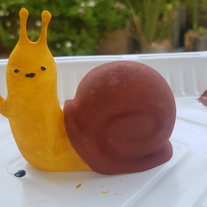 3D Print of Adventure Time - Waving Snail by cobeh0