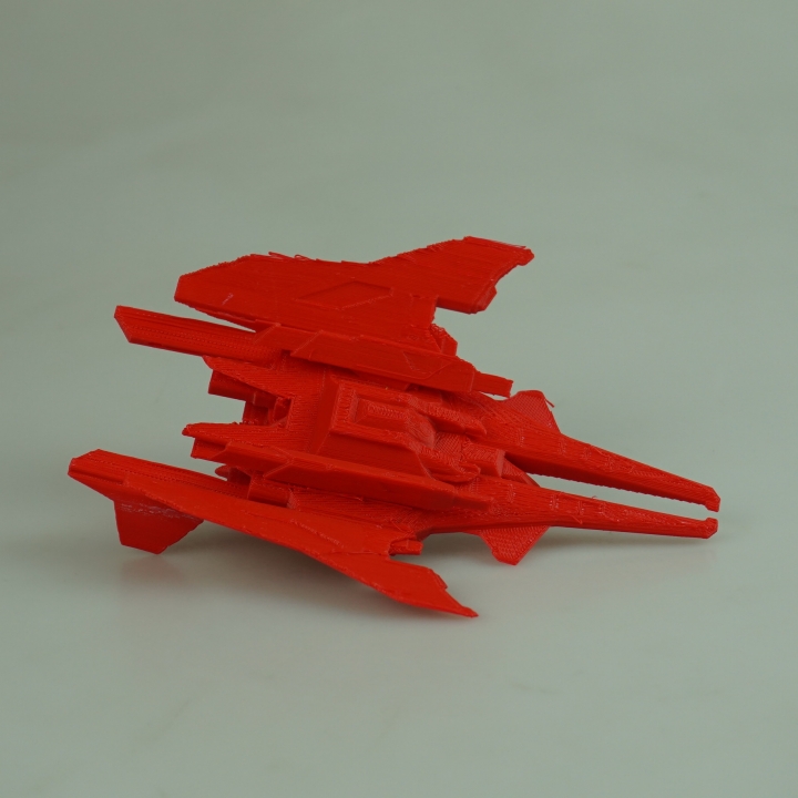 3D Printable Kestrel AX Destiny Jump Ship by Fallen One